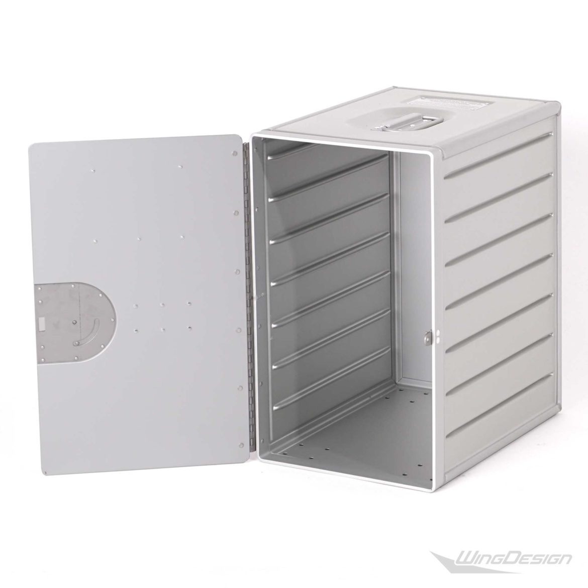 Bord Box XL als Rollcontainer-Bausatz, silber | 53,5 cm - wingdesign.com